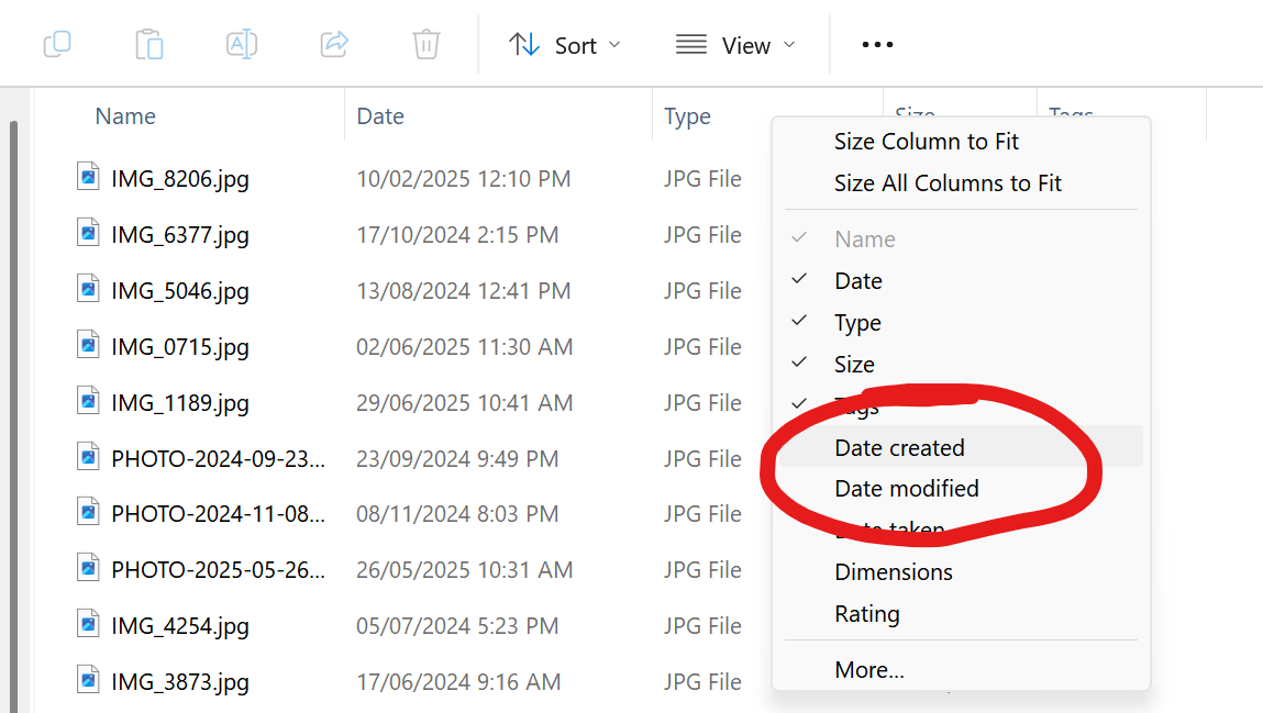 Windows 11: SORT BY > Date Modified - Microsoft Q&A