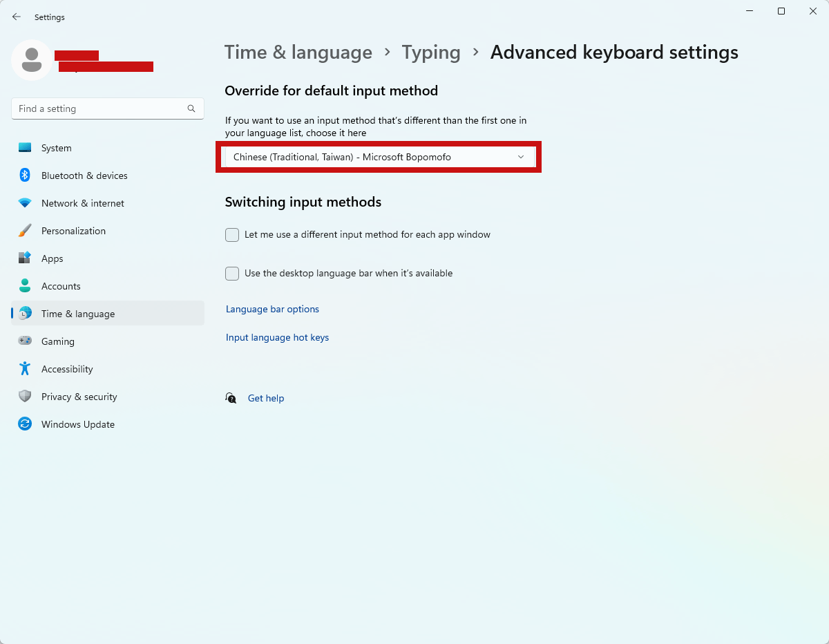 Windows 11 ON SCREEN CHINESE TRADITIONAL BOPOMOFO KEYBOARD can not show ...