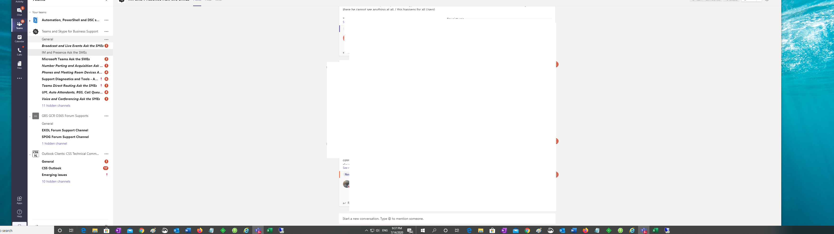 Maximized Teams windows appears larger than screen since 2004 update ...