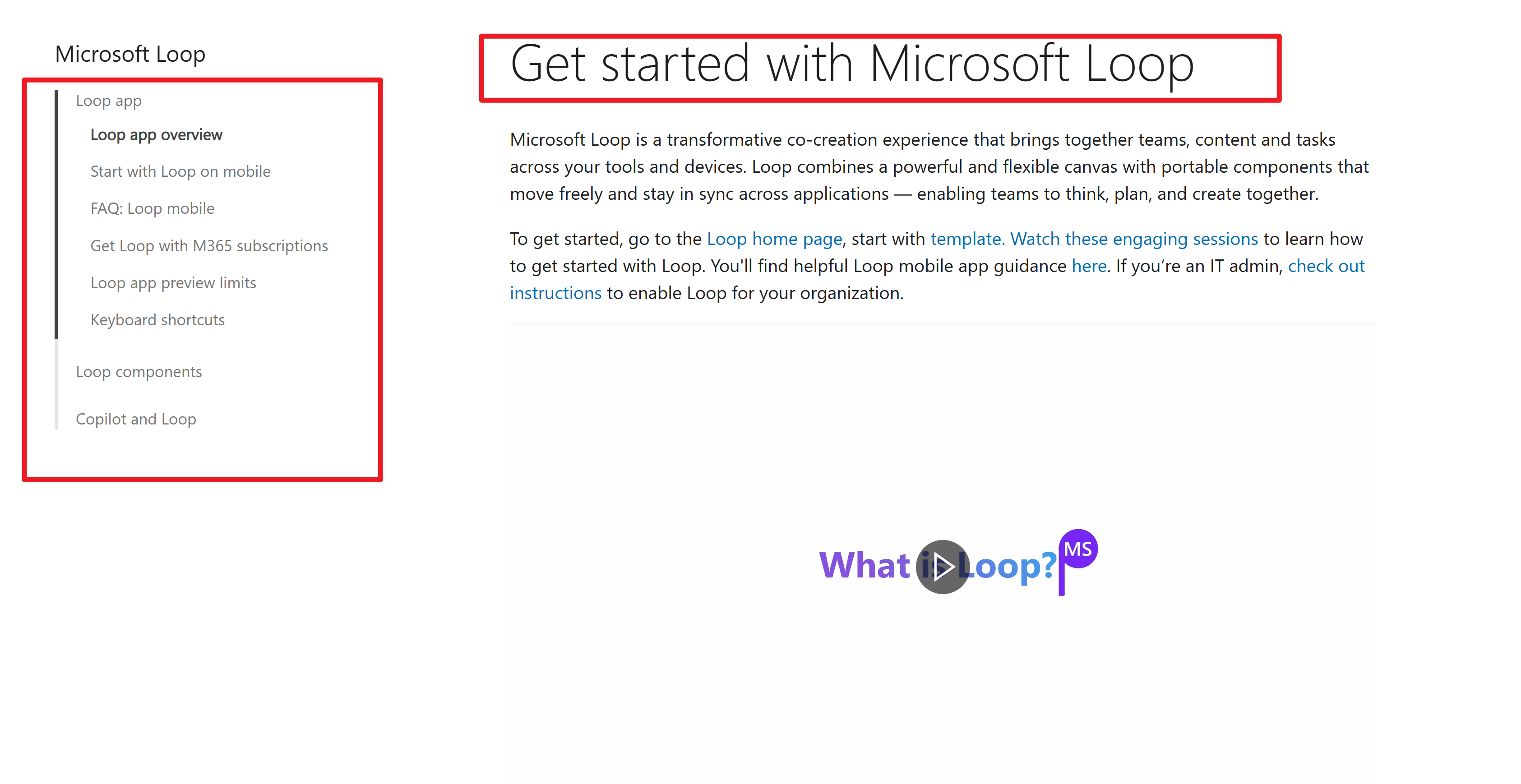 Comprehensive documentation for Loop?? - Microsoft Q&A