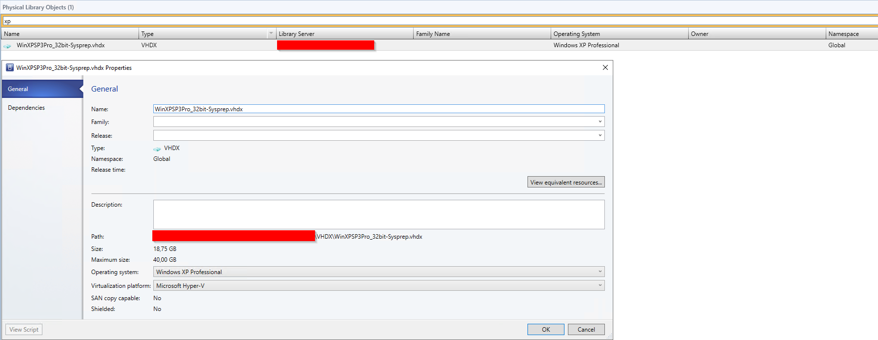 SCVMM - Migrate Library virtual harddisks - Microsoft Q&A