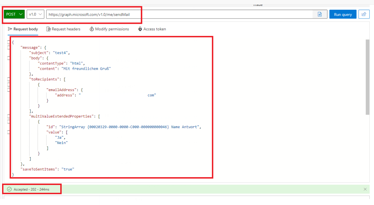 using multiValueExtendedProperties with create a mail event respondes ...