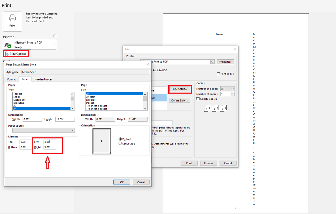 Print Preview not working on Outlook (Office 365) on Windows 11 for all printing devices ...