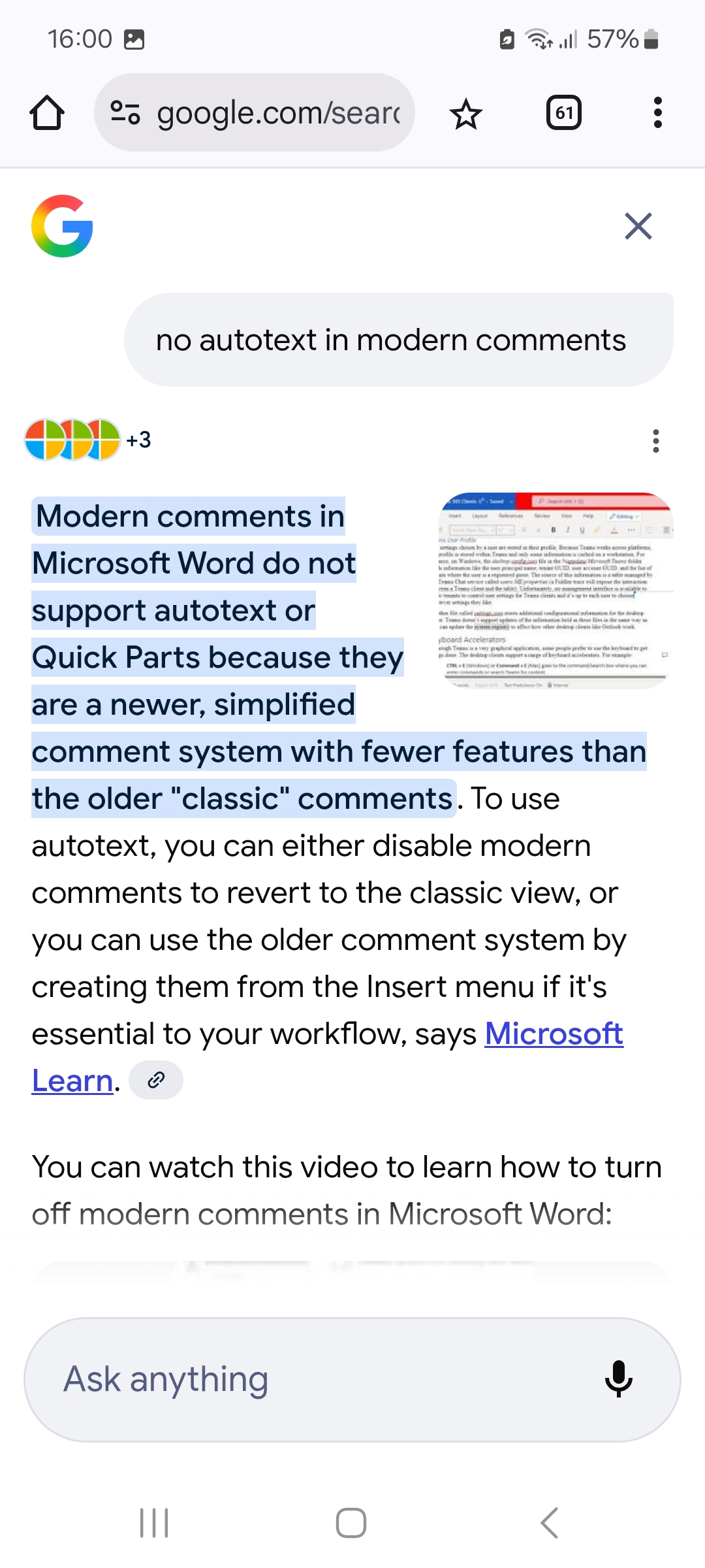 How to disable modern comments in Word 2024? - Microsoft Q&A
