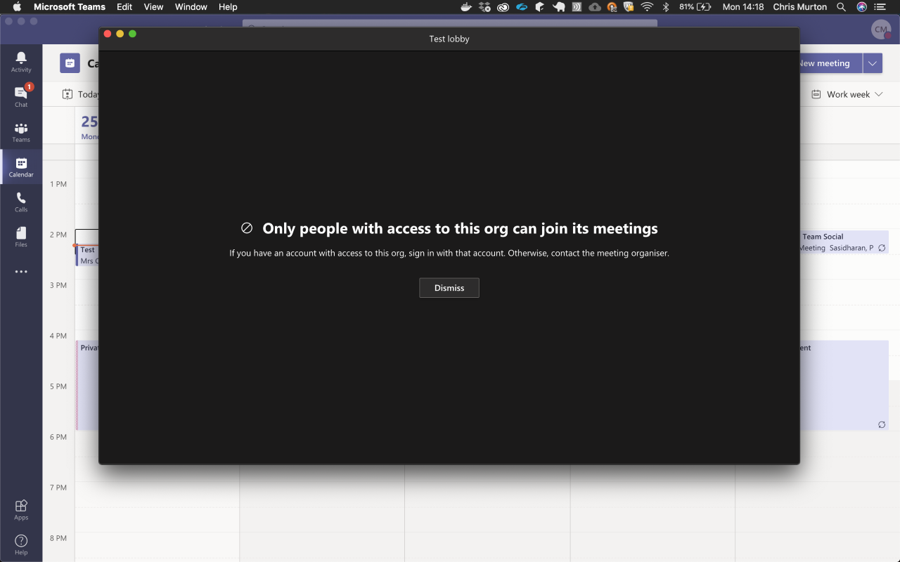 Managing meetings policies in Teams - forcing lobby on "outsiders ...