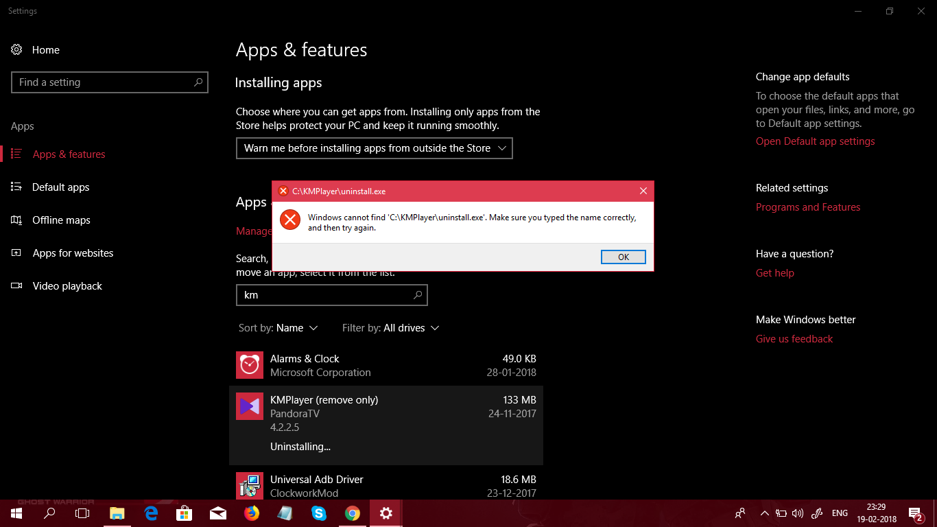 Windows Cannot find C:\Users\Lenovo\Downloads\Prog-name - Microsoft Q&A