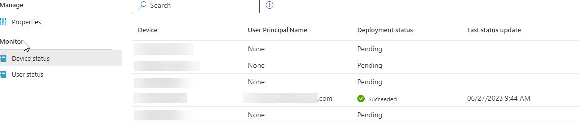 Update ring device status shows pending for devices - Microsoft Q&A