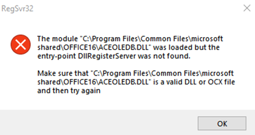 ACE.OLE.DB issue importing to SQL Server 2019 - Microsoft Q&A