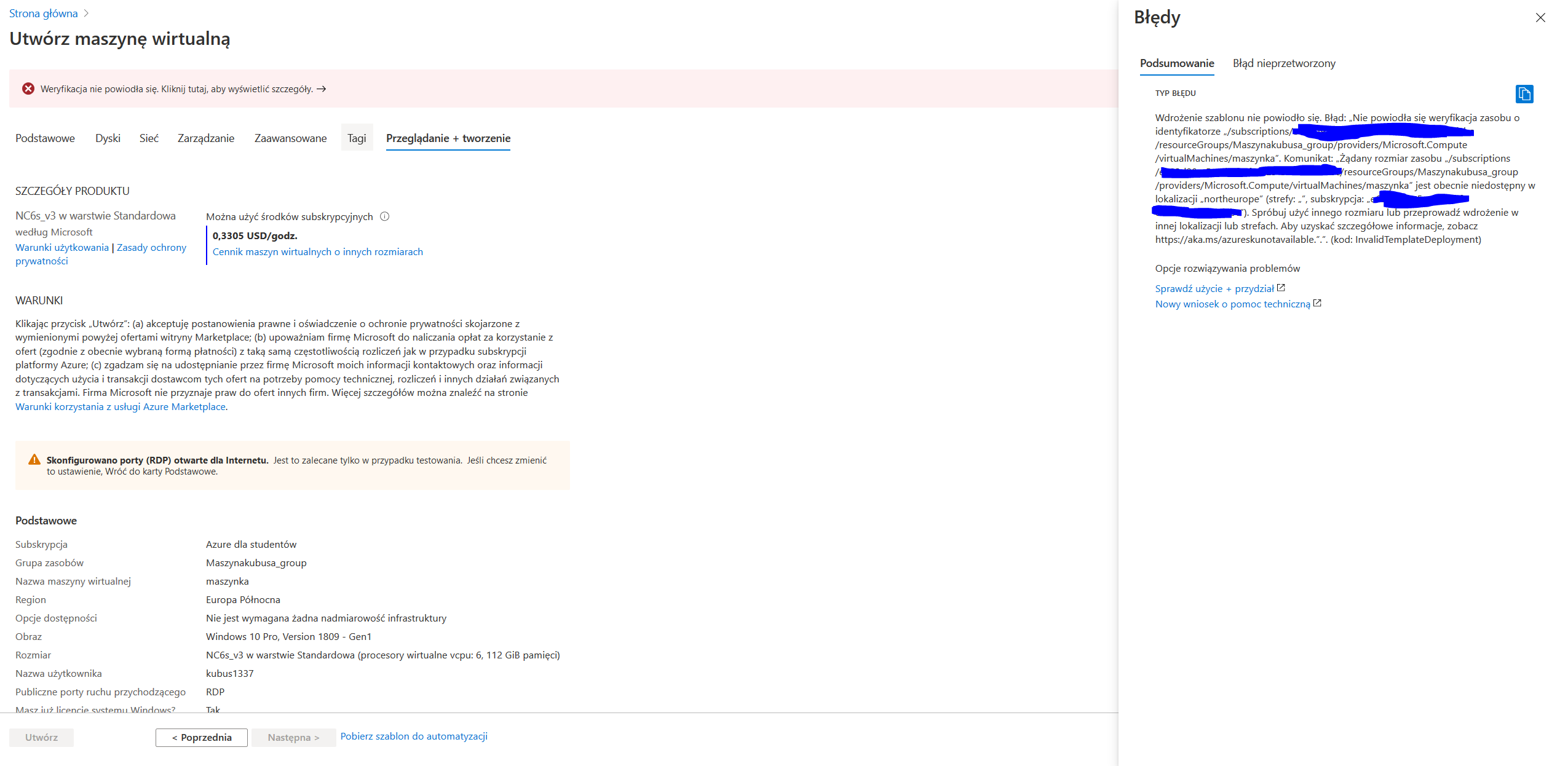 i cant create virtual machine - Microsoft Q&A i cant create virtual machine - Microsoft Q&A