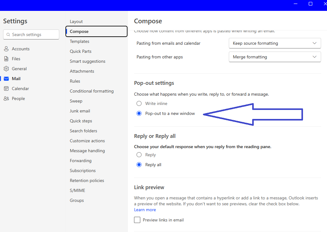 Changing screens in outlook 11 - Microsoft Q&A