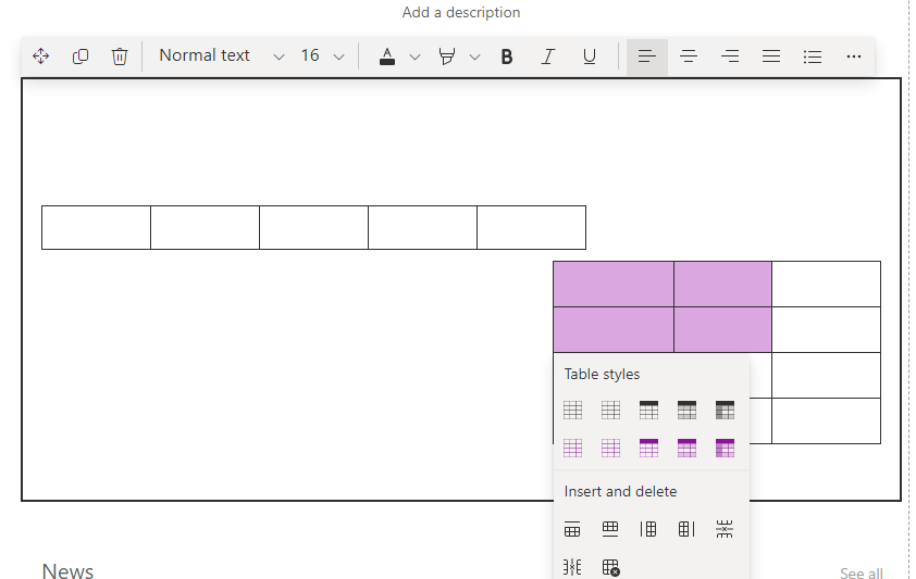 How to merge table cells in Microsoft 365 SharePoint? - Microsoft Q&A