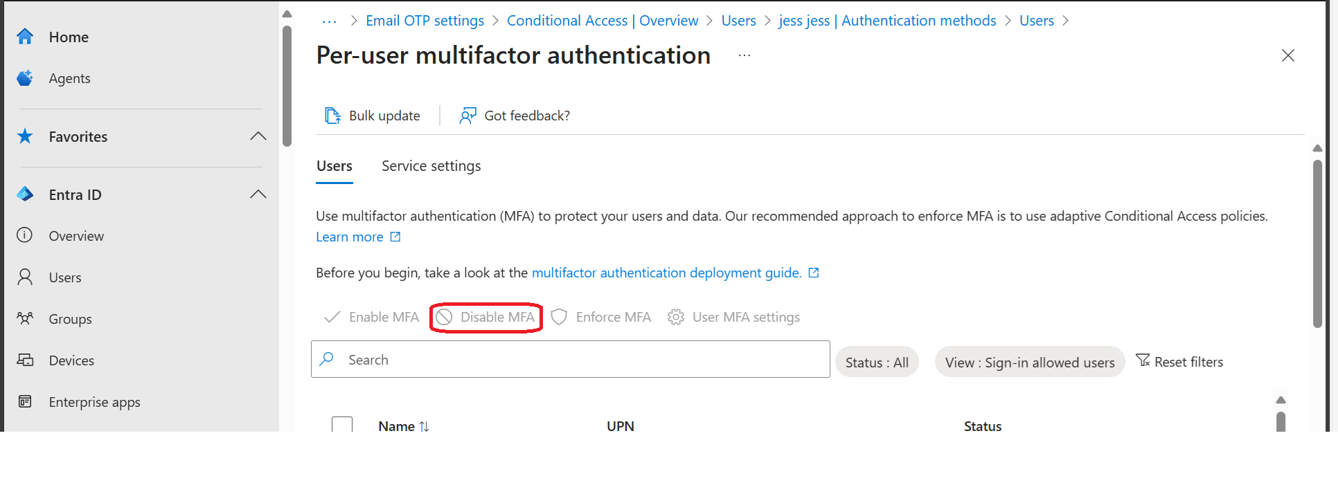 Is there a way to turn off the Authenticator app requirement that ...