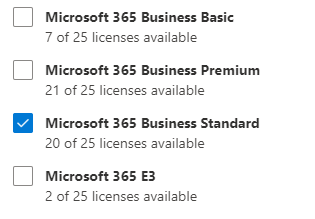 A User has a Business Standard and E2 license assigned. I removed the ...