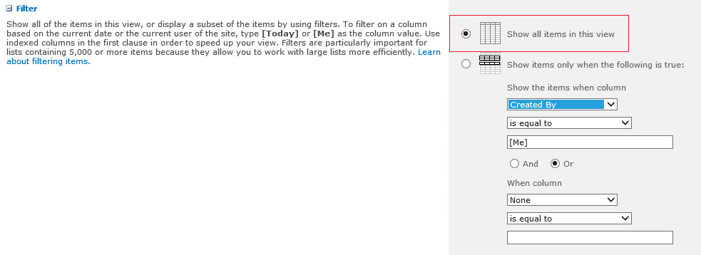 how to create all items view with all data in place in that view - Microsoft Q&A