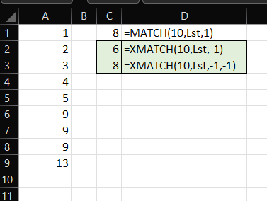 XMATCH VS. MATCH match mode - Microsoft Q&A