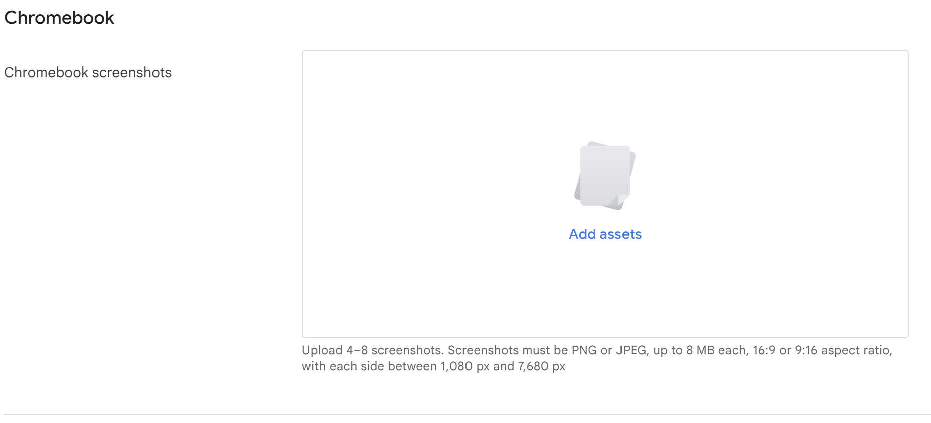 Should I add screenshots for Chromebook and Android XR on Google Play ...