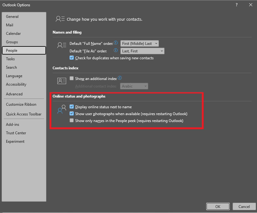 Outlook Not Showing Other Users’ Presence Status - Microsoft Q&A