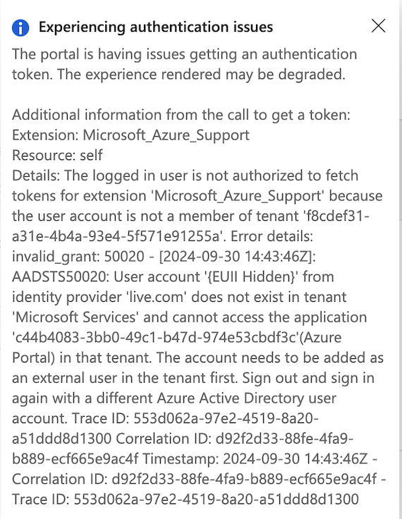 Authentication Issue - Microsoft Q&A Authentication Issue - Microsoft Q&A