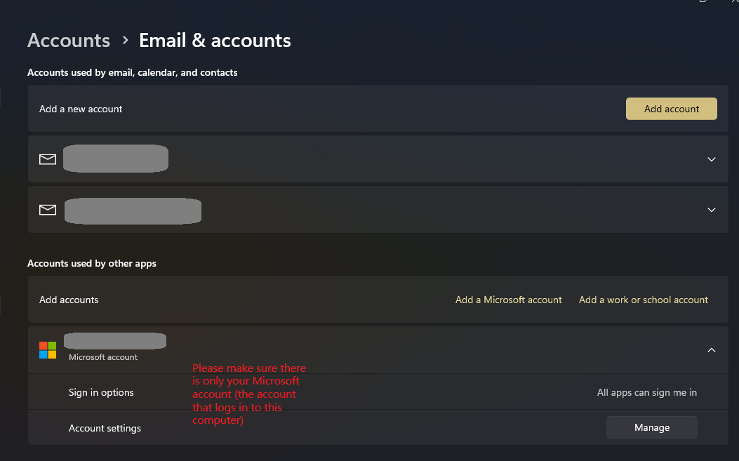 why am I getting notification of microsoft account problem to continue ...