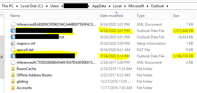 Issue with large .nst files created by Outlook - Microsoft Q&A