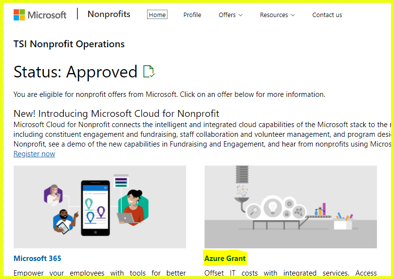 We have a non profit account for Microsoft 365. How to I renew it ...