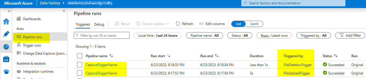 Trigger Adf Pipeline Based On Two Events Microsoft Qanda