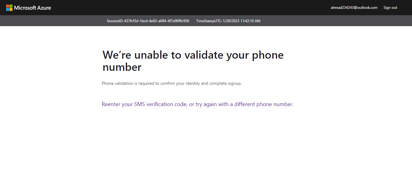 We’re unable to validate your phone number - Microsoft Q&A We’re unable to validate your phone number - Microsoft Q&A