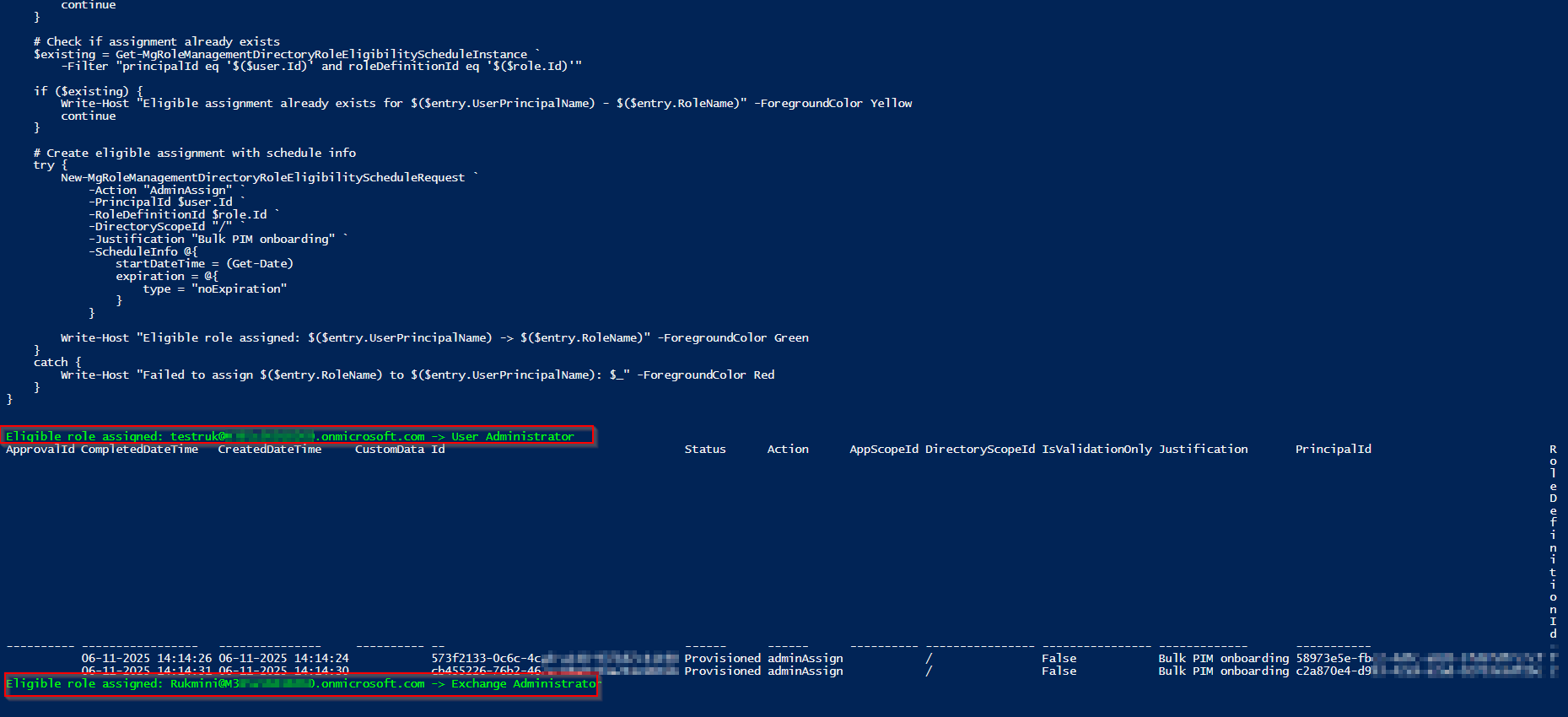 Automation script to enable PIM for Entra ID and M365 Roles - Microsoft Q&A