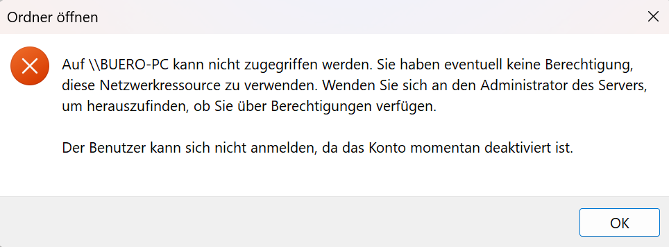 Windows 11 invalid username or password to access network shares ...
