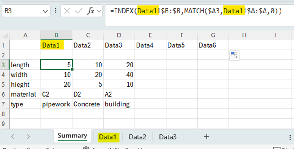 Excel: Index/ match across multiple tabs using headings from a row to ...