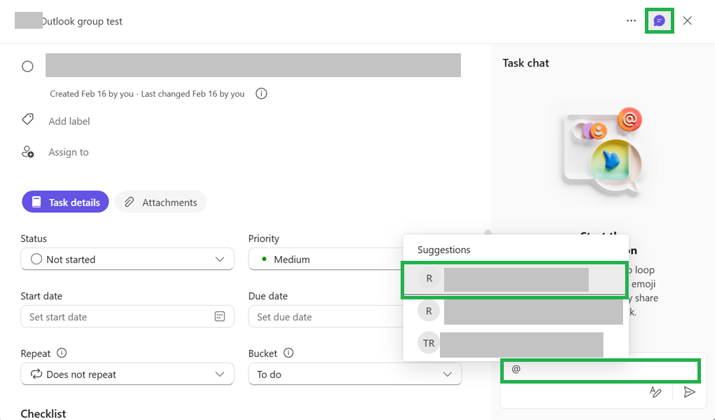 Can Planner be configured to send Notifications when Task Chat updated ...
