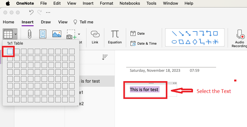 Onenote Borders on Text - Microsoft Q&A
