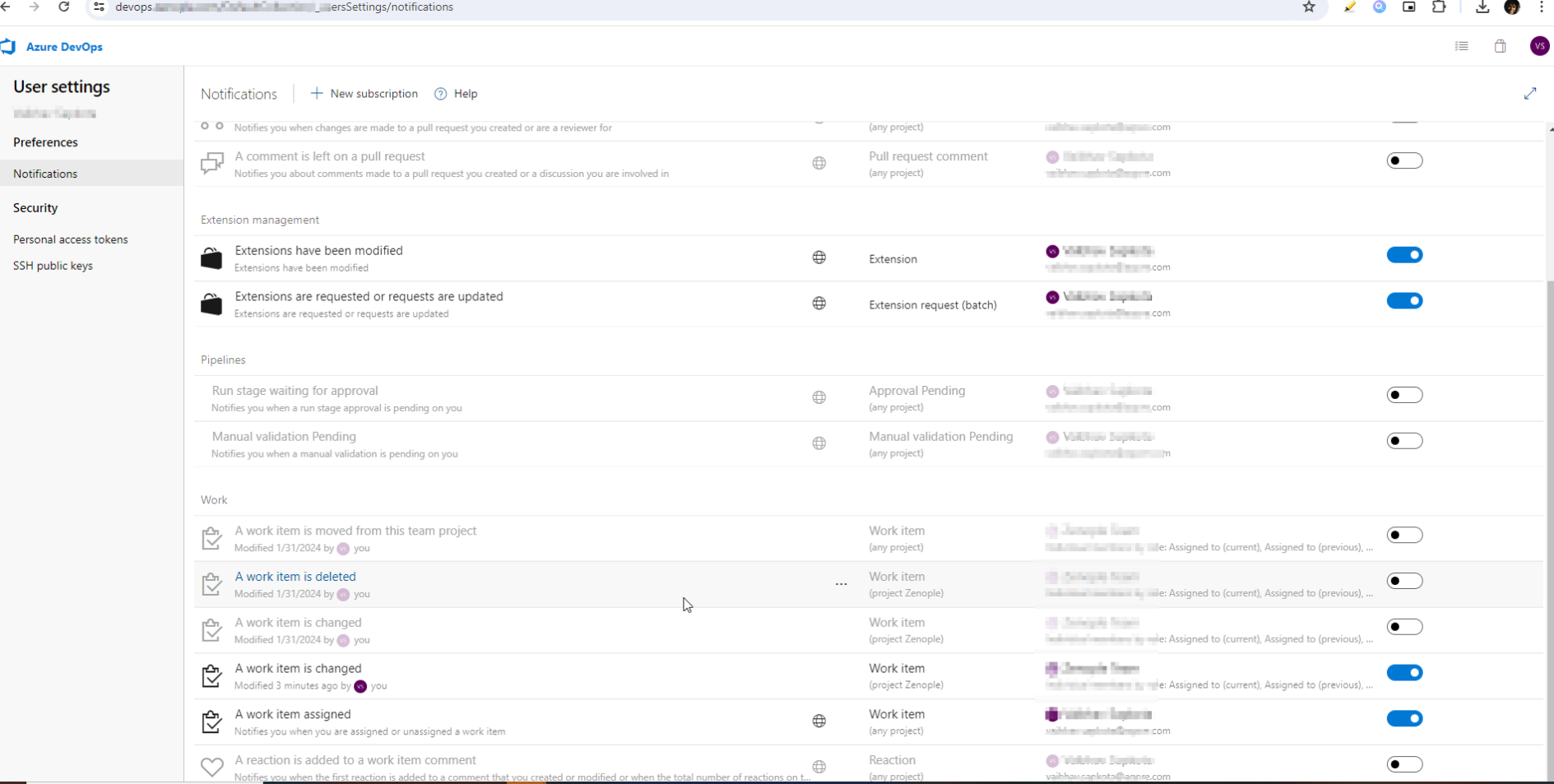Does Azure DevOps Email Notification have a limit? - Microsoft Q&A