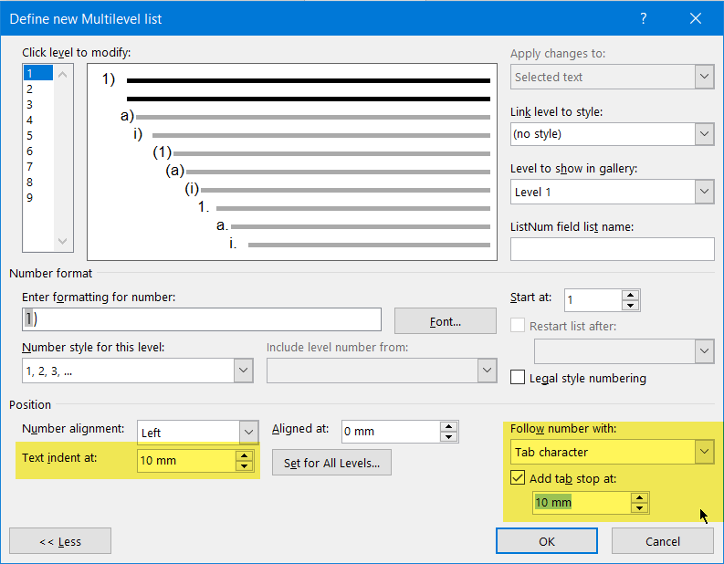 How to format paragraph numbering the way you want? - Microsoft Q&A