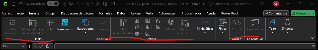 EXCEL NO MUESTRA MENUS DE 1er Y 2º RANGO - Microsoft Q&A