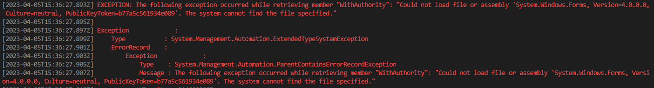 Powershell Function App Is Failing To Import Microsoft Powerapps Administration Powershell