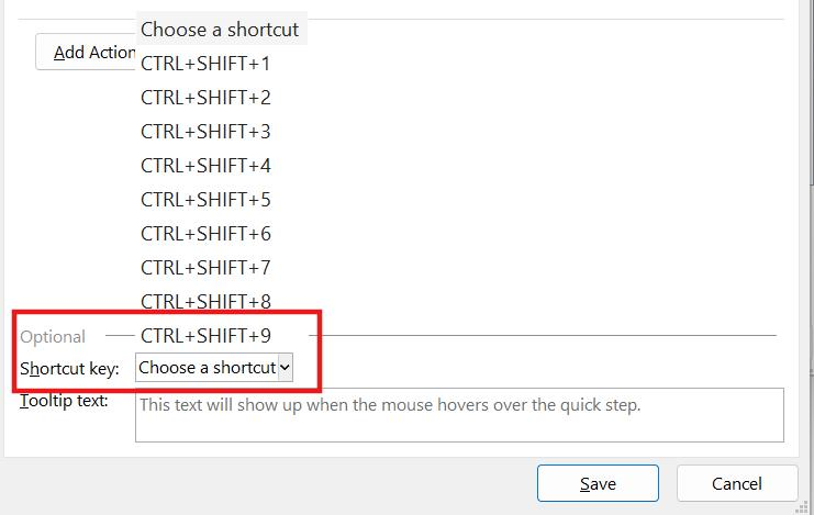 Need to fix quick steps - Microsoft Q&A
