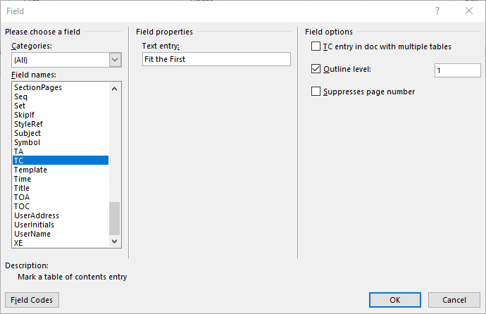 Show Hidden Text in Table of Contents or Other ways to hide it in the ...