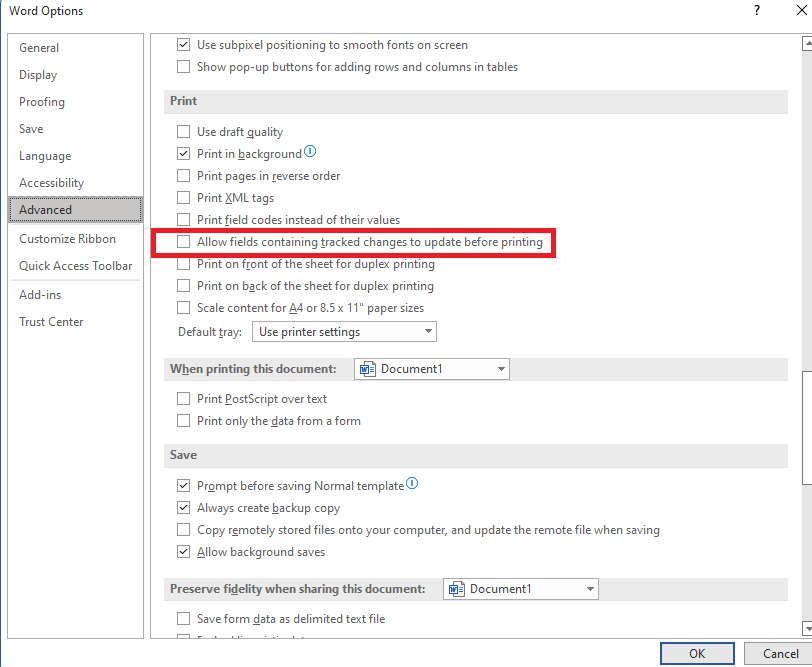 Word Error, Unknown Field Code Change - Microsoft Q&A