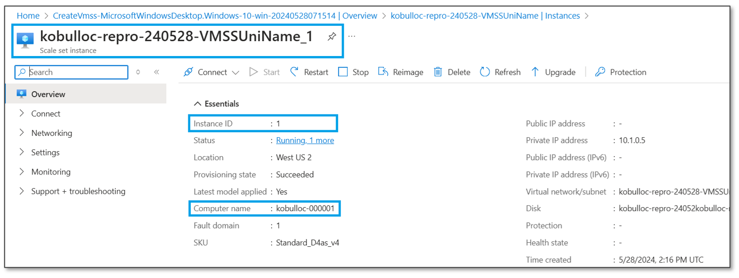 Unknown Resource name for Virtual machine scale set in email ...