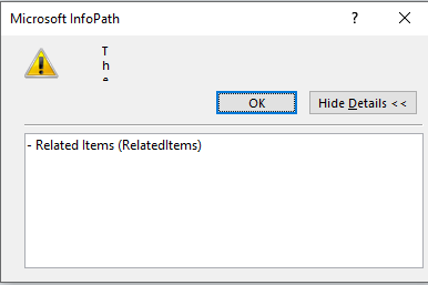 Error customizing Form with Infopath on a copied List (SP Online ...
