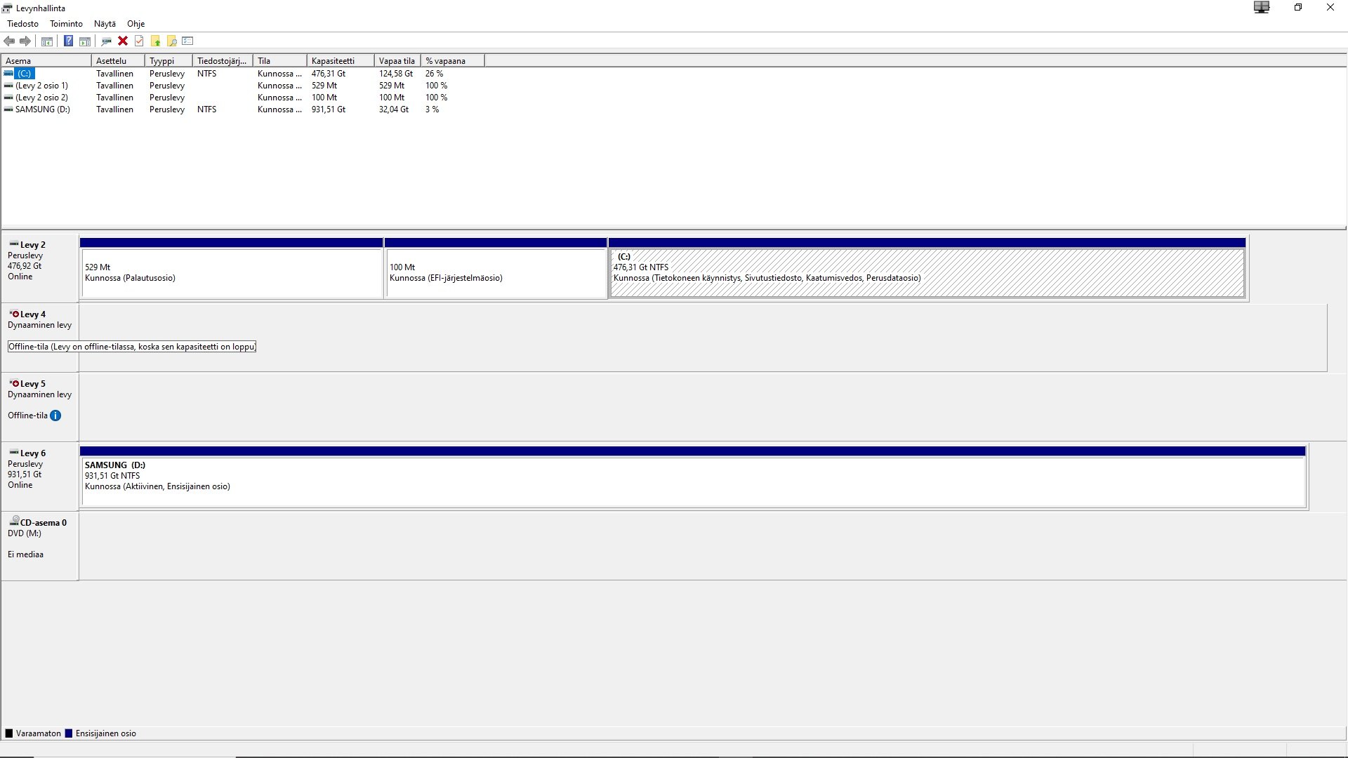Windows 10 disk partition problem - Microsoft Q&A