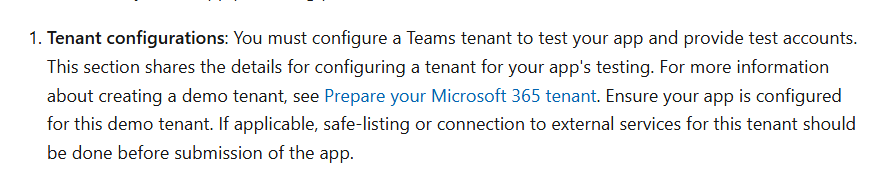 Submission validation of Microsoft teams notification only bot/app to ...