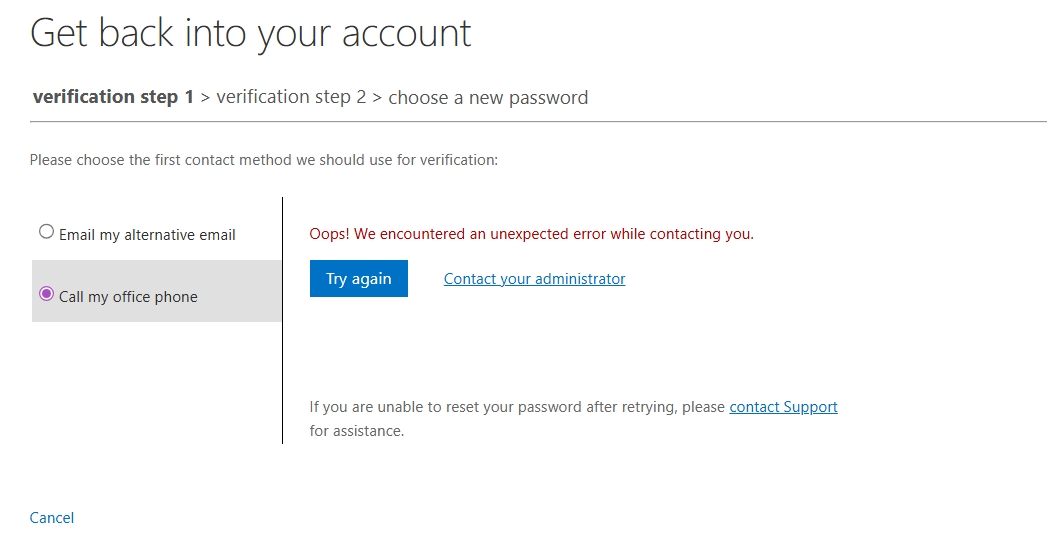 Microsoft 365 admin lock out - Can't sign in to Microsoft account ...