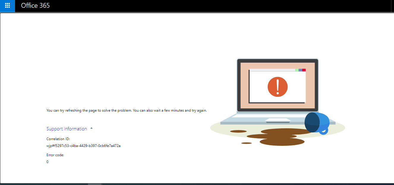Admin Portal Error - Microsoft Q&A