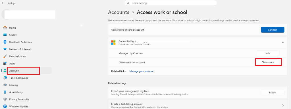 My works office 365 credentials are not connecting to the business ...