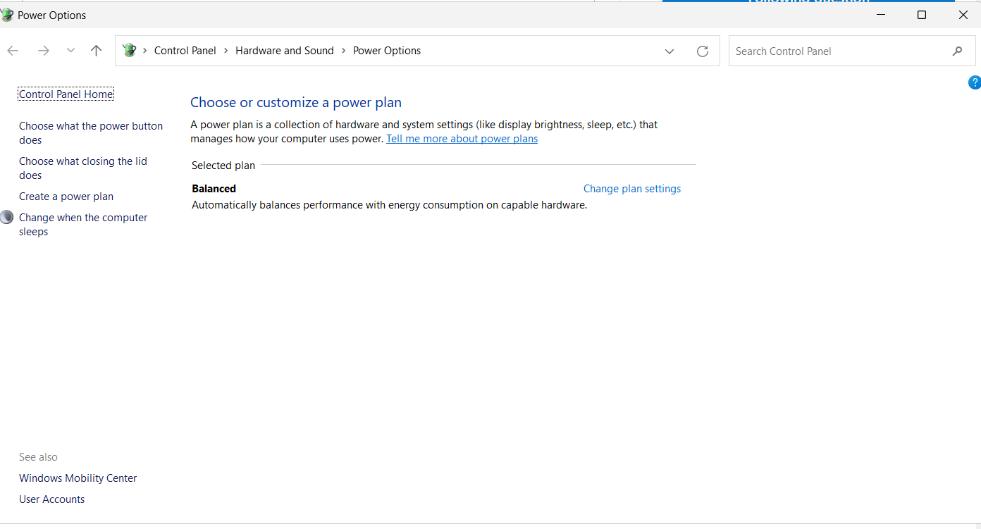 How to fix Power Options hidden/not showing? - Microsoft Q&A