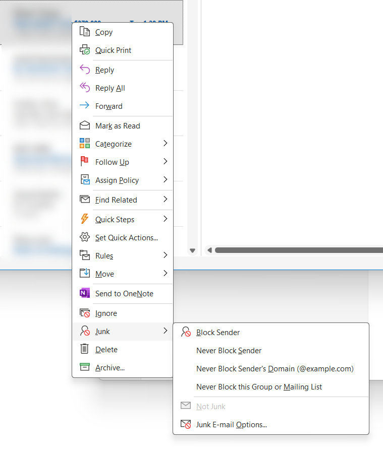 Outlook SPAM - Block Domain - Microsoft Q&A