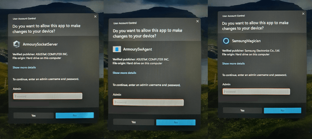 Run an app WITH FULL ADMIN rights on windows startup FOR A Standard ...