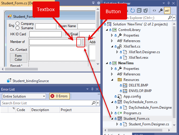 How to refresh a custom user control after design changes? Control not ... How to refresh a custom user control after design changes? Control not ...